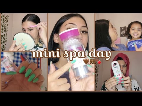 mini spa day 🤍🧖‍♀️|| um dia de autocuidado - YouTube