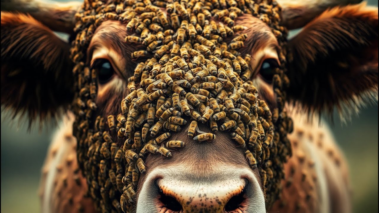 🔴Cow Trapped in a Hive of Bees - EPIC rescue on this day - YouTube