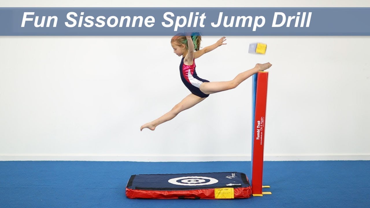 Fun Sissonne Split Jump Drill - YouTube