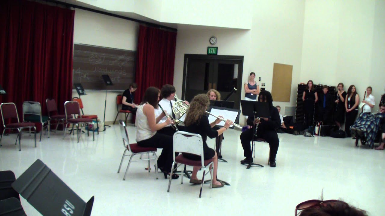 Boise State Chamber Music Camp Woodwinds Quintet - YouTube