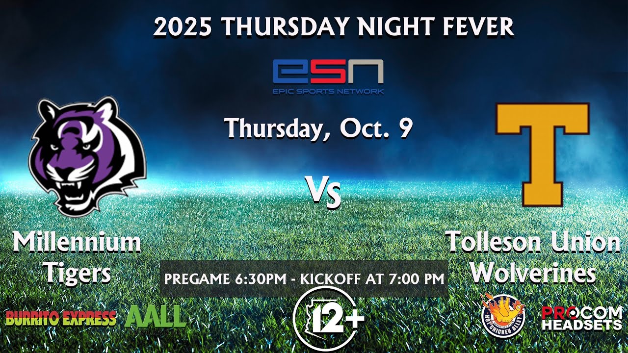 Millennium at Tolleson- Thursday Night Football GOW #EpicTNF2025 - YouTube