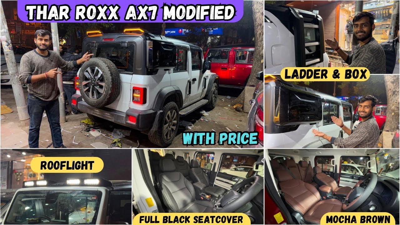 THAR ROXX 5 DOOR MODIFIED THAR ROXX MX1 MODIFICATION THAR ROXX GENUINE ...