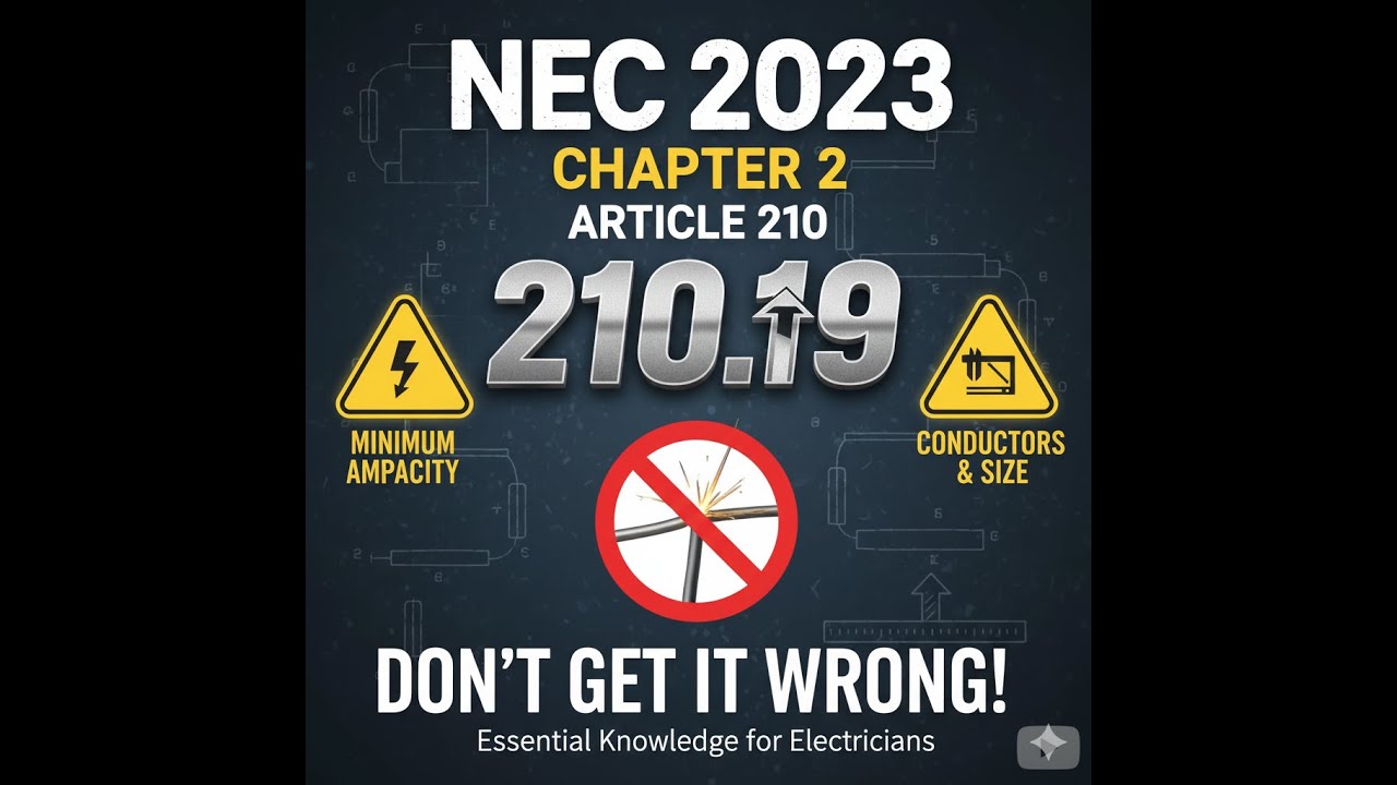 Section 210.19 Conductors - Minimum Ampacity and Size - NEC 2023 ...