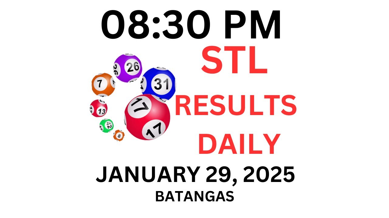 STL BATANGAS 8:30 PM LIVE DRAW JANUARY 29, 2025 - YouTube