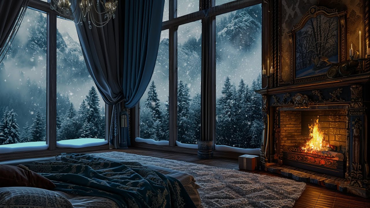 Crackling Fireplace ASMR: Creating a Dreamy Winter Sleepscape for Deep ...