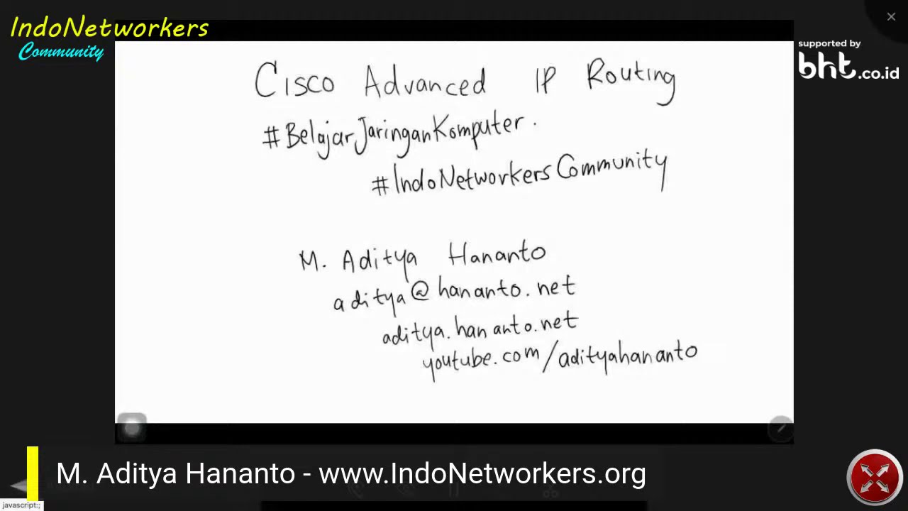 Cisco Advanced IP Routing - Part 1 #BelajarJaringanKomputer - YouTube