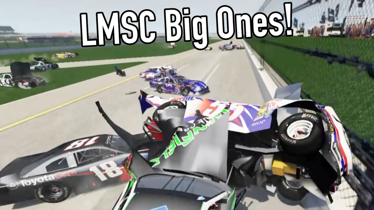 Late Model Stock Car Big One Compilation at Talladega - BeamNG.drive ...