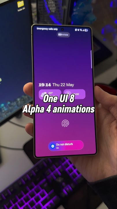 One UI 8 Alpha 4 animations PART 2 - YouTube