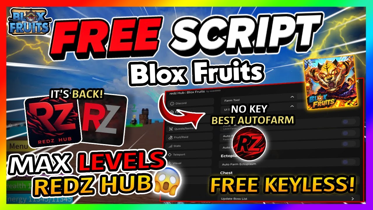 Redz Hub Script IS BACK *NO KEY* - Blox Fruits Script 2025 - YouTube