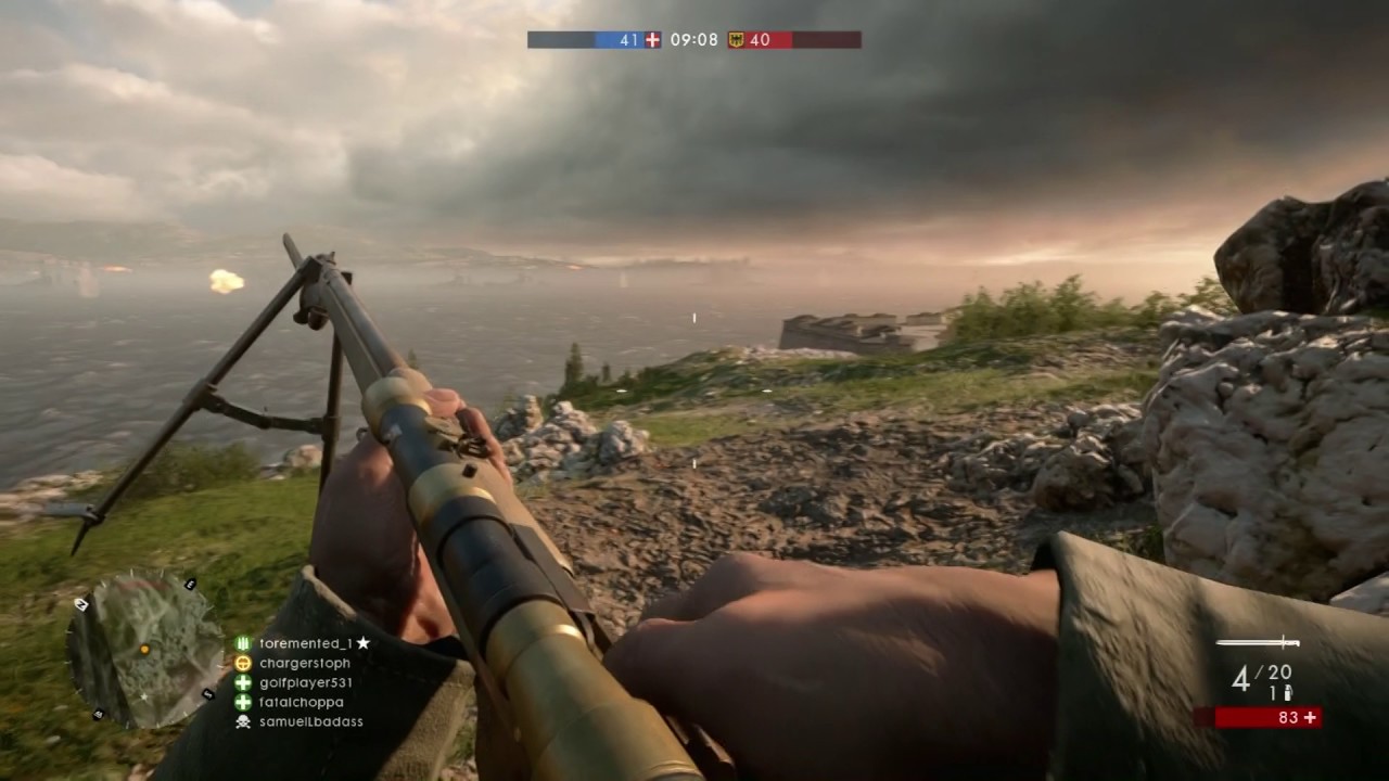 Battlefield 1 Weapon Review The Scout's Russian 1895 - YouTube
