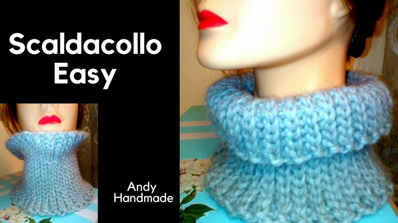 TUTORIAL: scaldacollo easy - uncinetto facile - YouTube