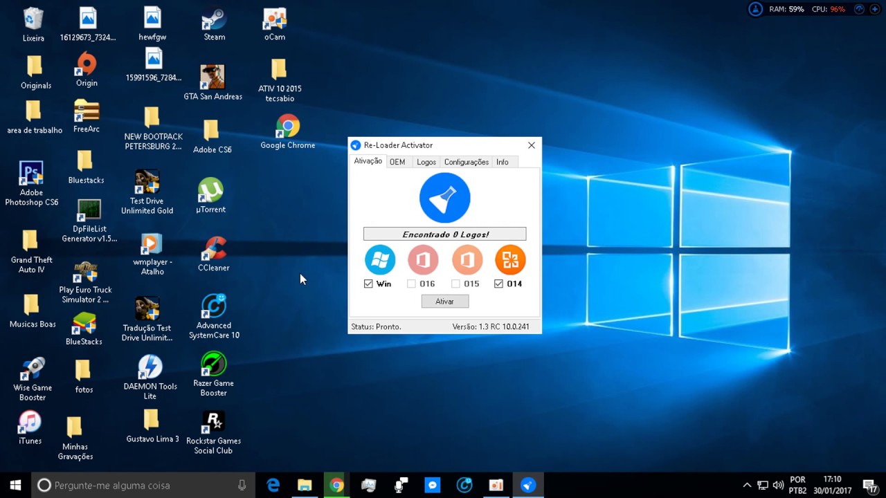 Como Ativar Windows 10. serve pra qualquer versão do windows - YouTube