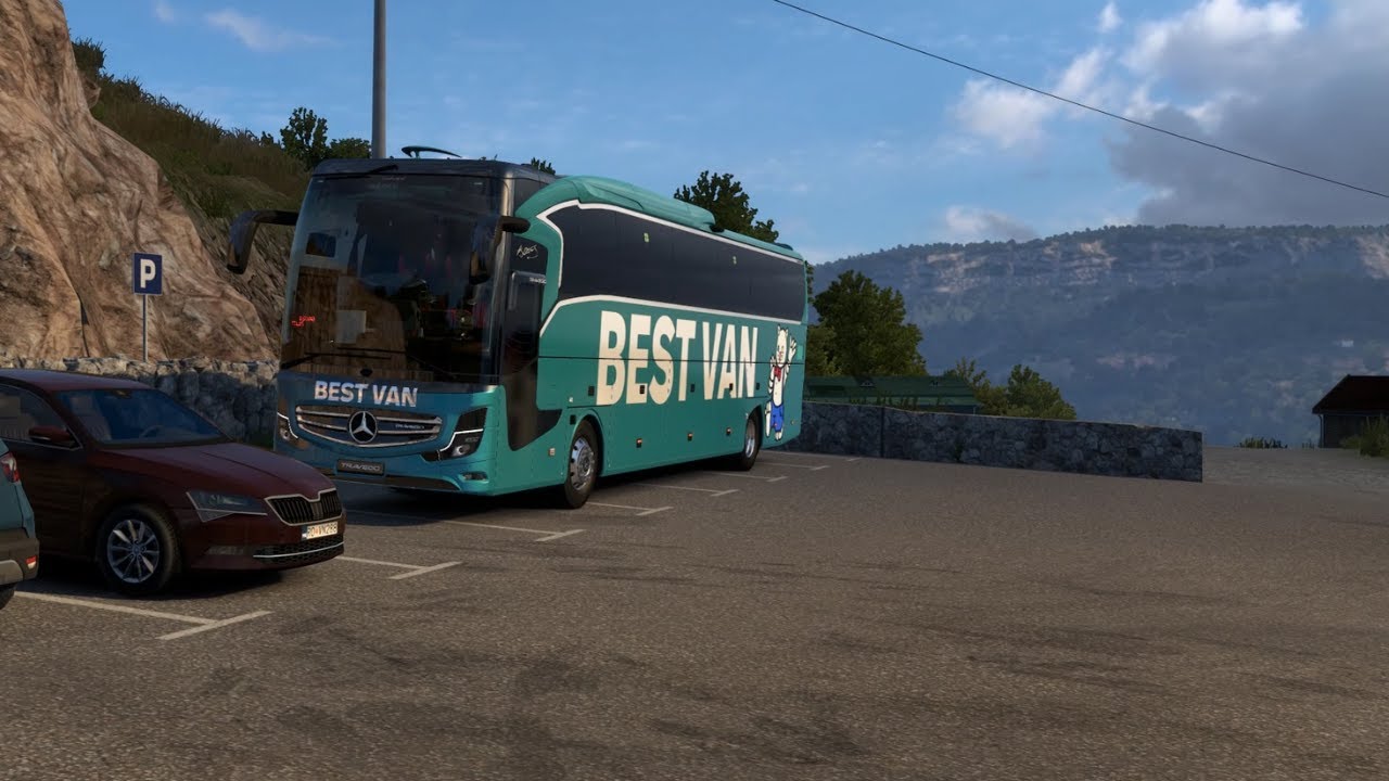 Through the hills at Night | Night Drive in ETS2 Ft: Mercedes Benz ...