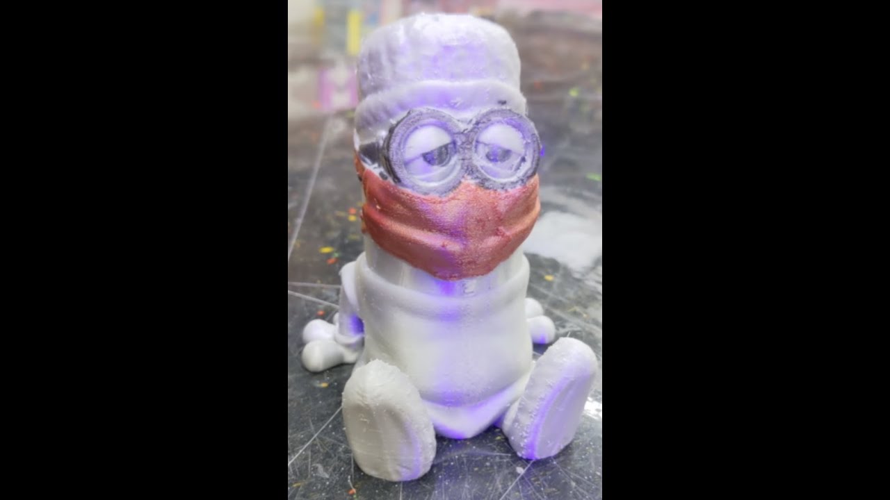 How I Stop Motion Animation 3D Printed Sick Minion Easy print no ...