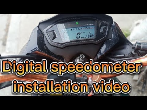 Honda cb110 digital speedometer installation video .. - YouTube