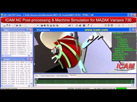 ICAM Virtual Machine for MAZAK Variaxis- CNC Simulation, cnc machine ...
