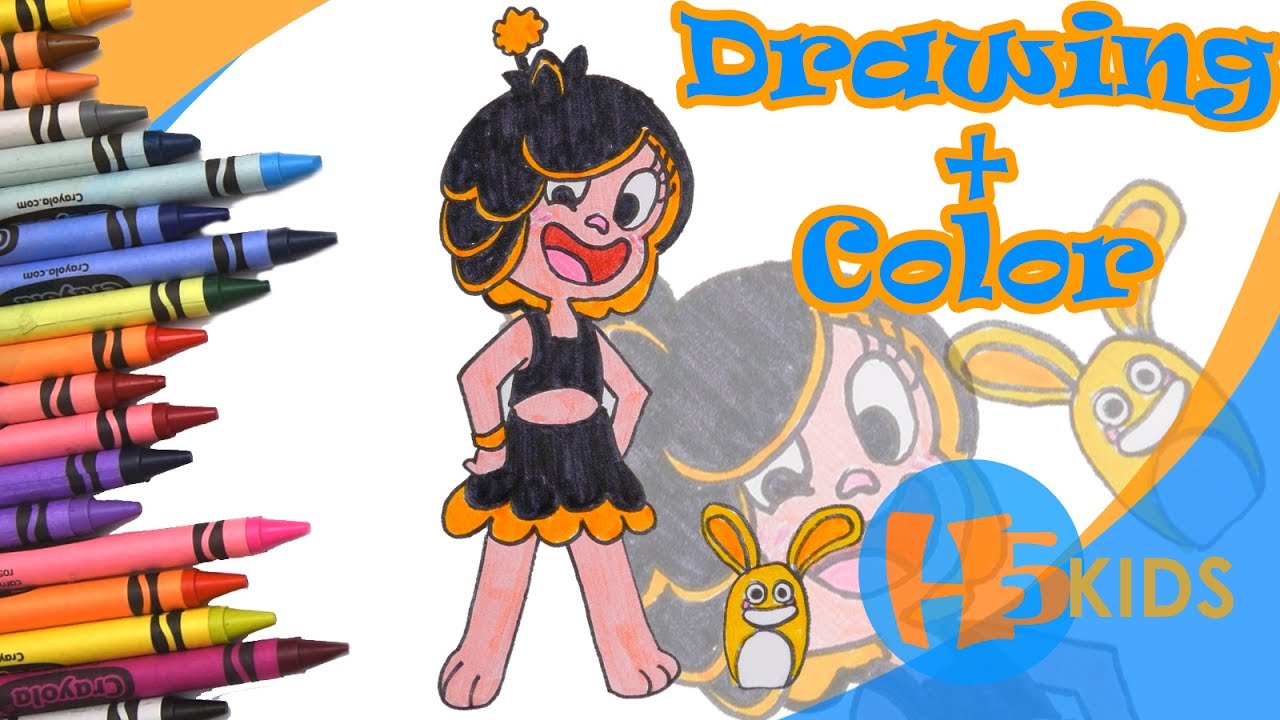 How To Draw Hanazuki and Yellow Hemka | Step By Step | Drawing Tutorial ...