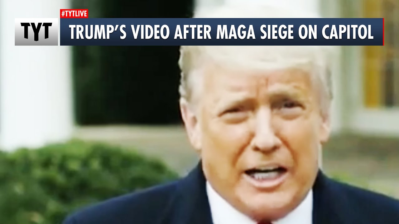 Trump Responds to MAGA Siege on US Capitol Building - YouTube