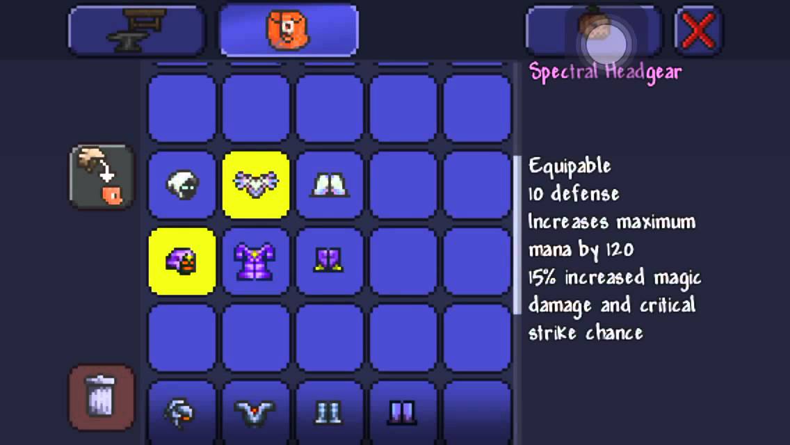 Terraria IOS/Android - Mage Class: Spectre Armour vs Spectral Armour ...