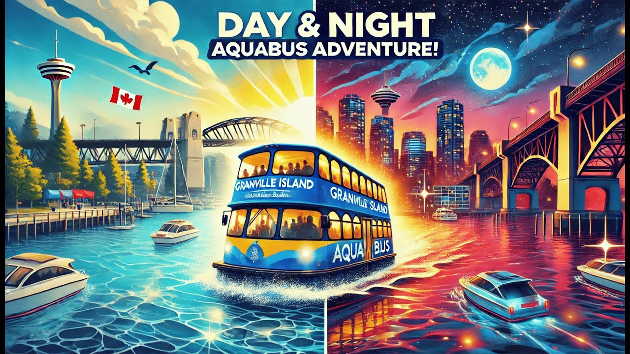 Granville Island Aquabus: Day to Night - YouTube
