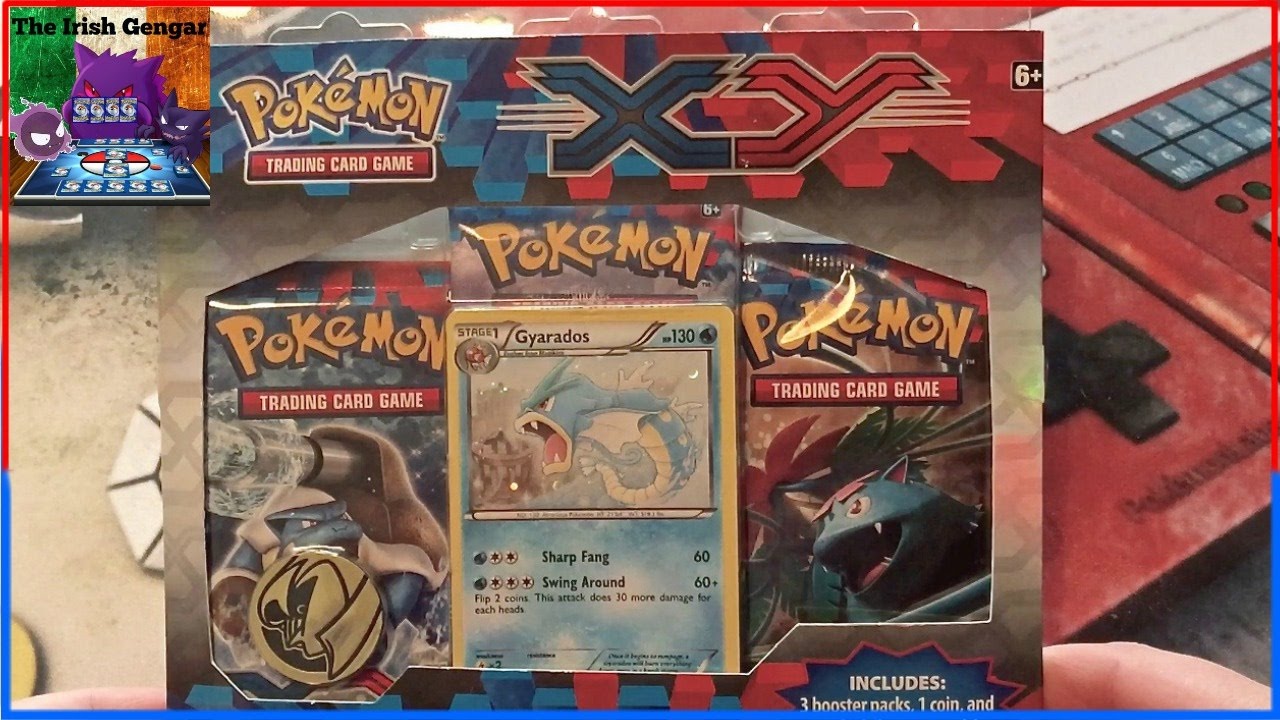 Pokemon XY Gyarados Promo Blister Pack! + Code Cards - YouTube