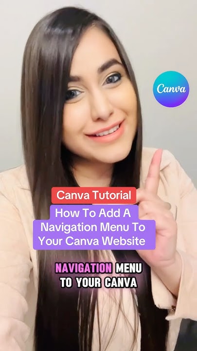How To Add A Navigation Menu To Your Canva Website - YouTube