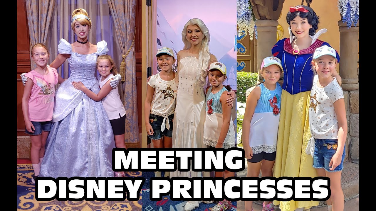Meeting all the princesses at Disney world - YouTube