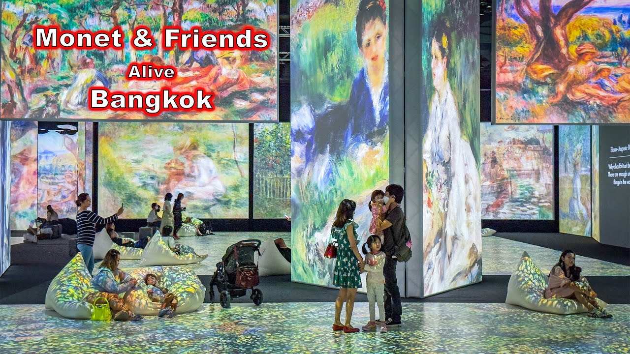 Monet & Friends Alive - immersive exhibition at ICONSIAM, Bangkok - YouTube