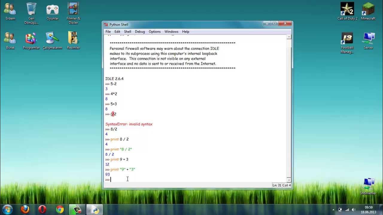 Sıfırdan Python Öğreniyorum - Ders 2 - YouTube