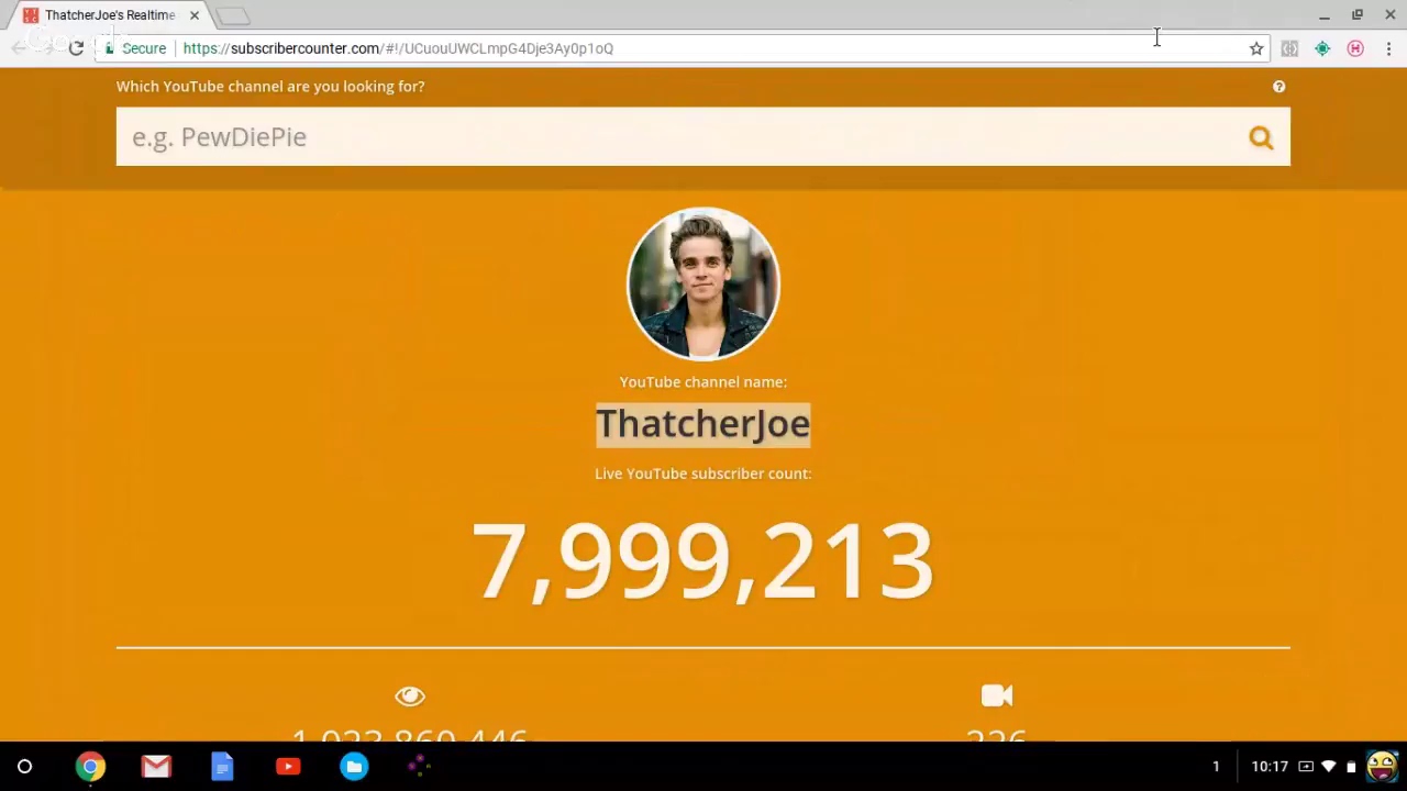 ThatcherJoe Road to 8 Million Subscribers - YouTube