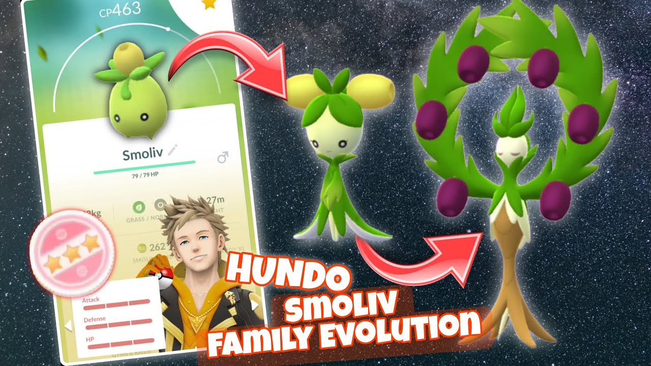 HUNDO Smoliv Final Evolution Dolliv & Arboliva in Pokémon GO - YouTube