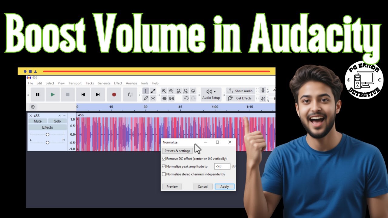 How To Increase Volume Of Audio In Audacity | Step-By-Step Tutorial ...