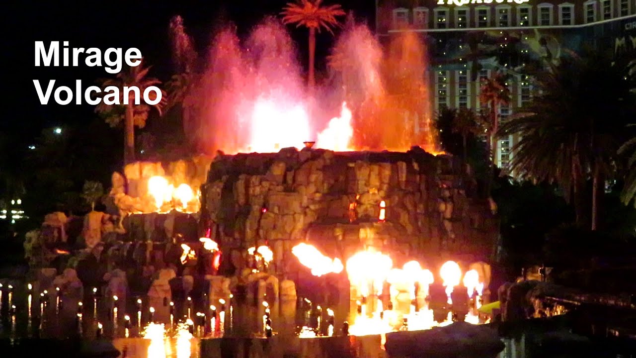 Mirage Volcano Las Vegas 01/16/2020 - YouTube