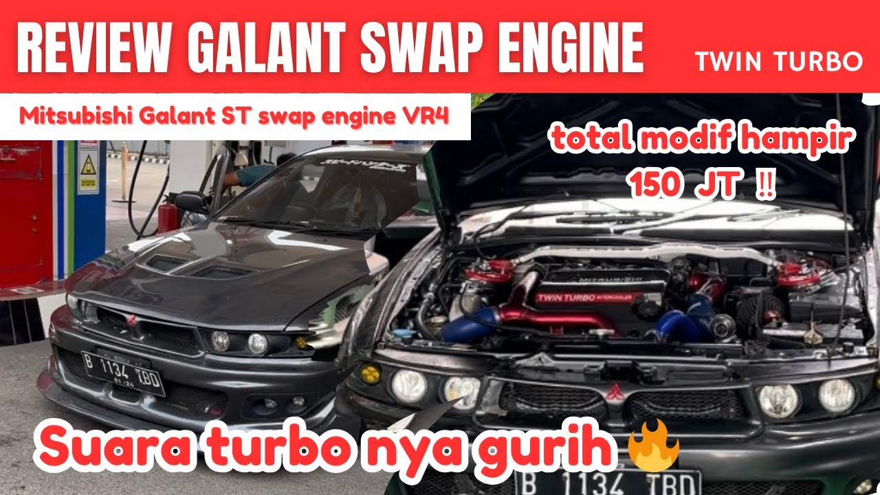 Modifikasi Mitsubishi Galant v6 ke Galant vr4 - YouTube