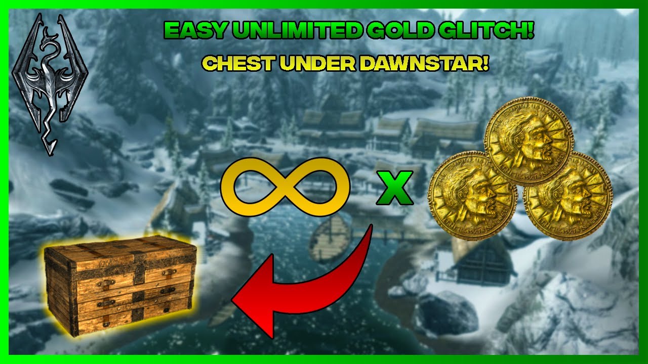 Skyrim - Easy Unlimited Gold Glitch! Secret Chest Underneath Dawnstar ...
