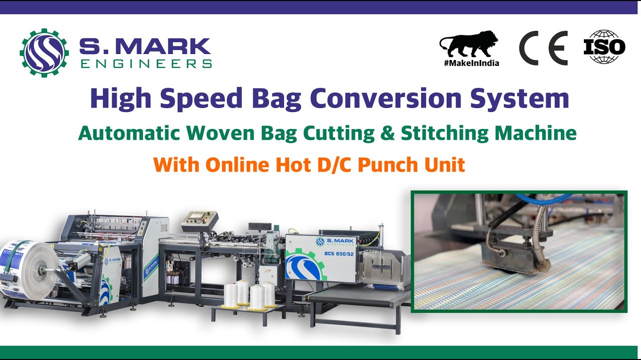High Speed Automatic Woven Bag Cutting and Stitching Machine with Newlong DKN-3WGP, S Mark ...