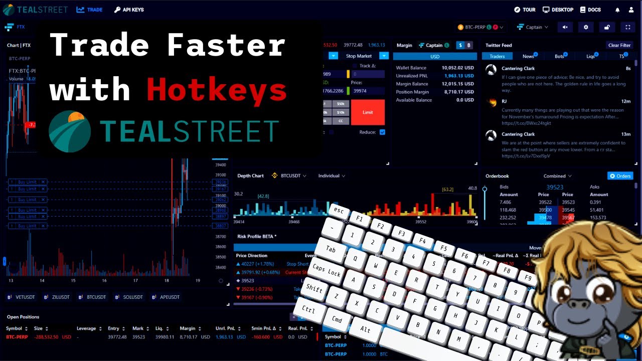 Trade faster with shortcuts? Learn the Hotkeys of Tealstreet! - YouTube