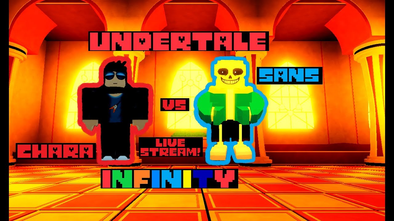 Playing Another Great Sans vs Chara Game, Undertale Infinity! (Roblox ...