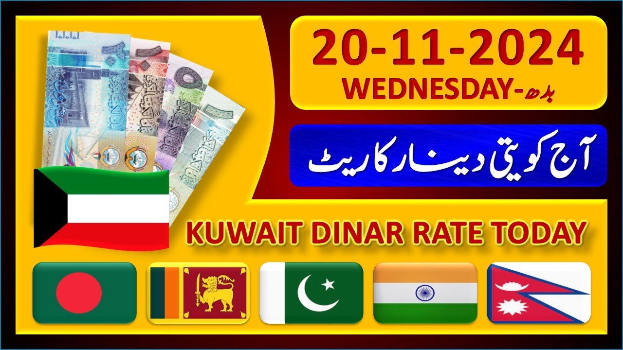 Kuwait Dinar Rate | Today Kuwaiti Dinar Currency Rate 20-11-2024 | Aaj ...