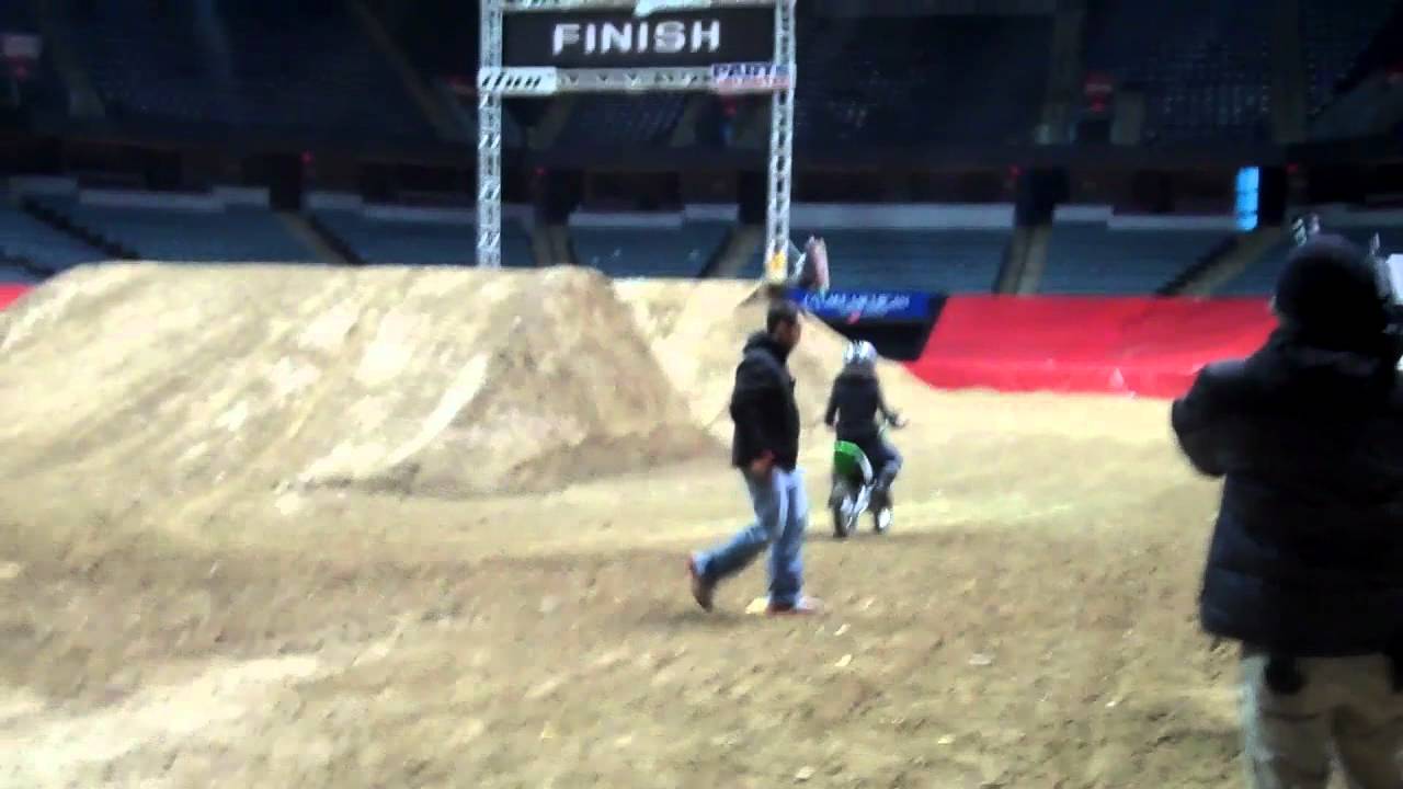 Emily Richett rides at AMA Arenacross 2012 (with Miss Arenacross ...