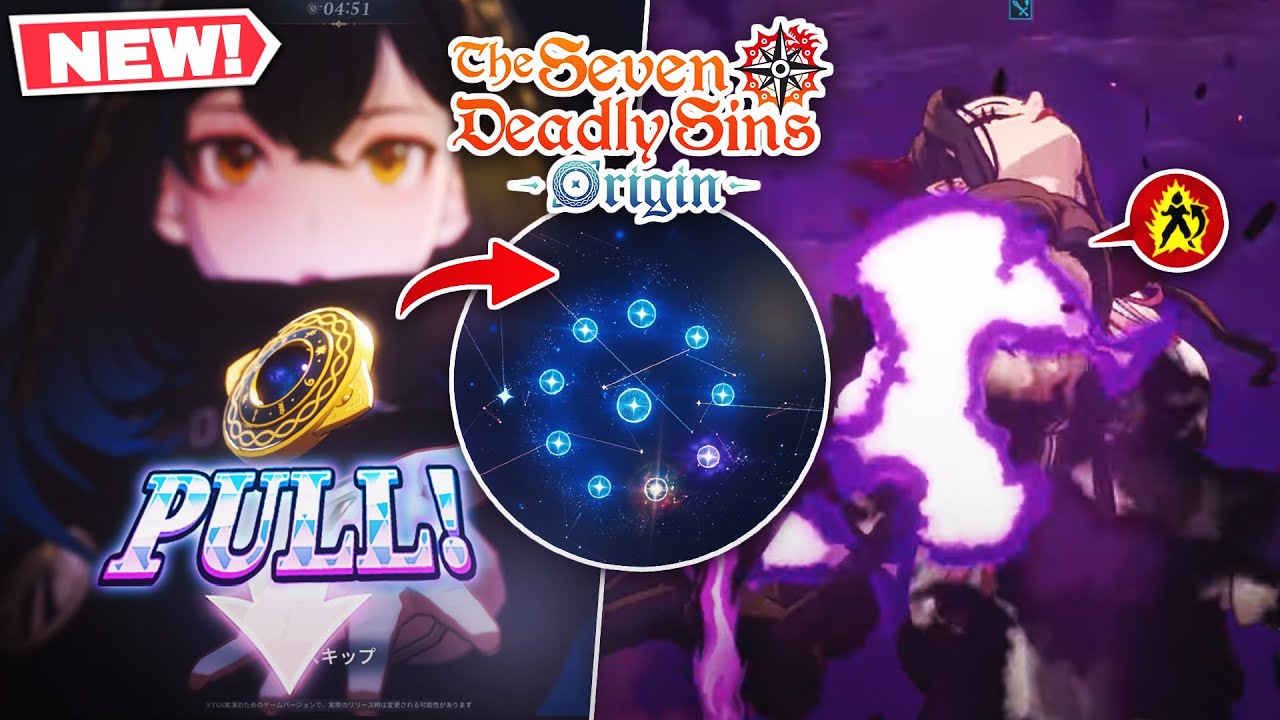 First Look At 7DS: Origin Summon ANIMATION! Transforming Characters ...