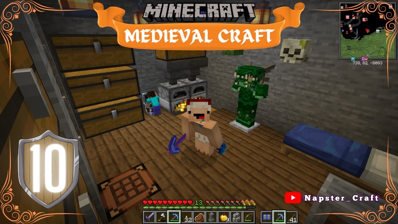 MINECRAFT MEDIEVAL CRAFT: ¡EXPLORACION Y NUESTRA PRIMERA ARMADURA DE ...