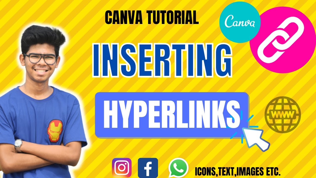 Inserting Hyperlinks In Canva🔗🔗 || Canva Tutorial || Clickable Links In ...