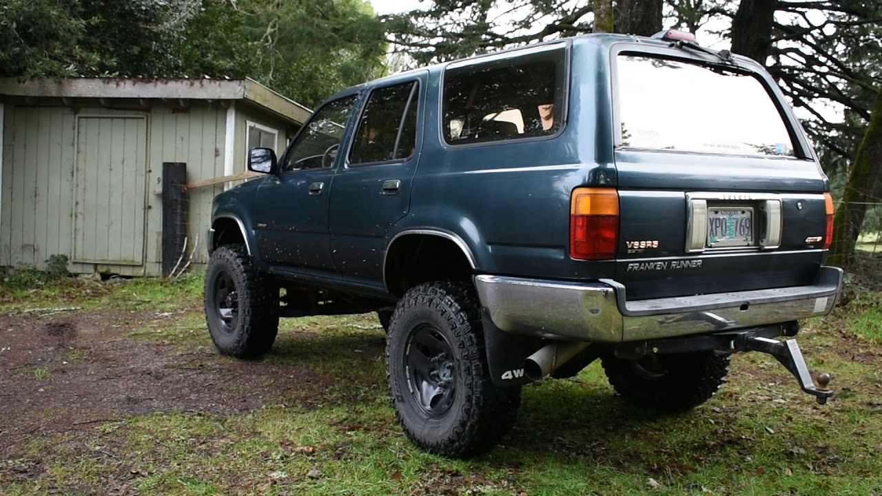 2nd Gen 4-Runner 3.4l DEEP Exhaust Note. Rev, drive by and in cab ...