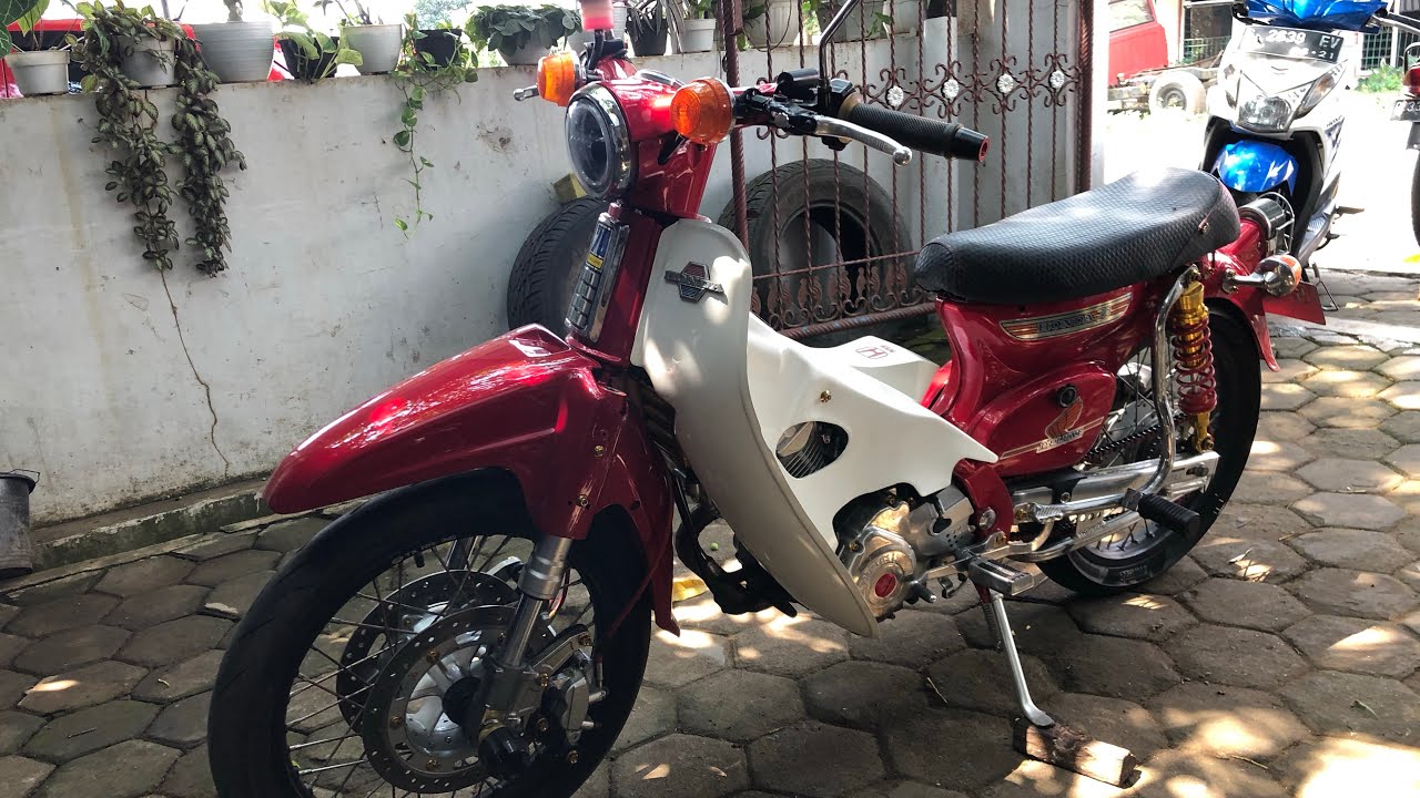 C70 custom mesin satria FU - YouTube
