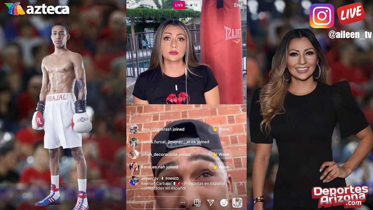 Keenan Carbajal Pro Boxer WBC Latino Featherweight Champ IG Live - YouTube