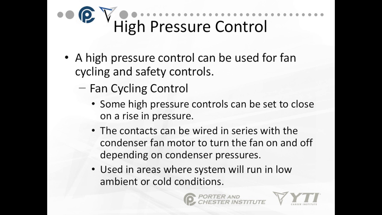 Core Refrigeration: Pressure Controls - YouTube