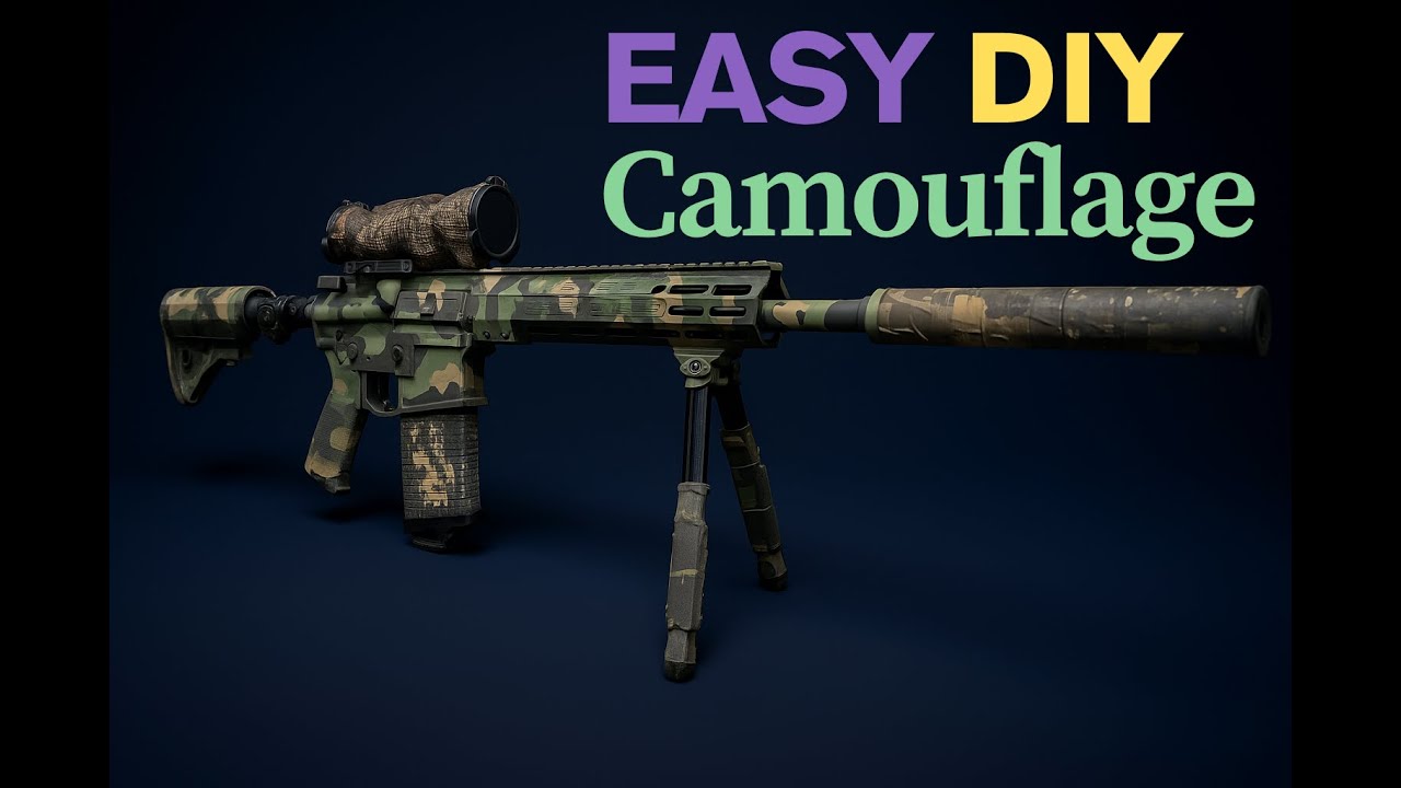 EASY DIY camouflage paint job #airsoft #toys - YouTube