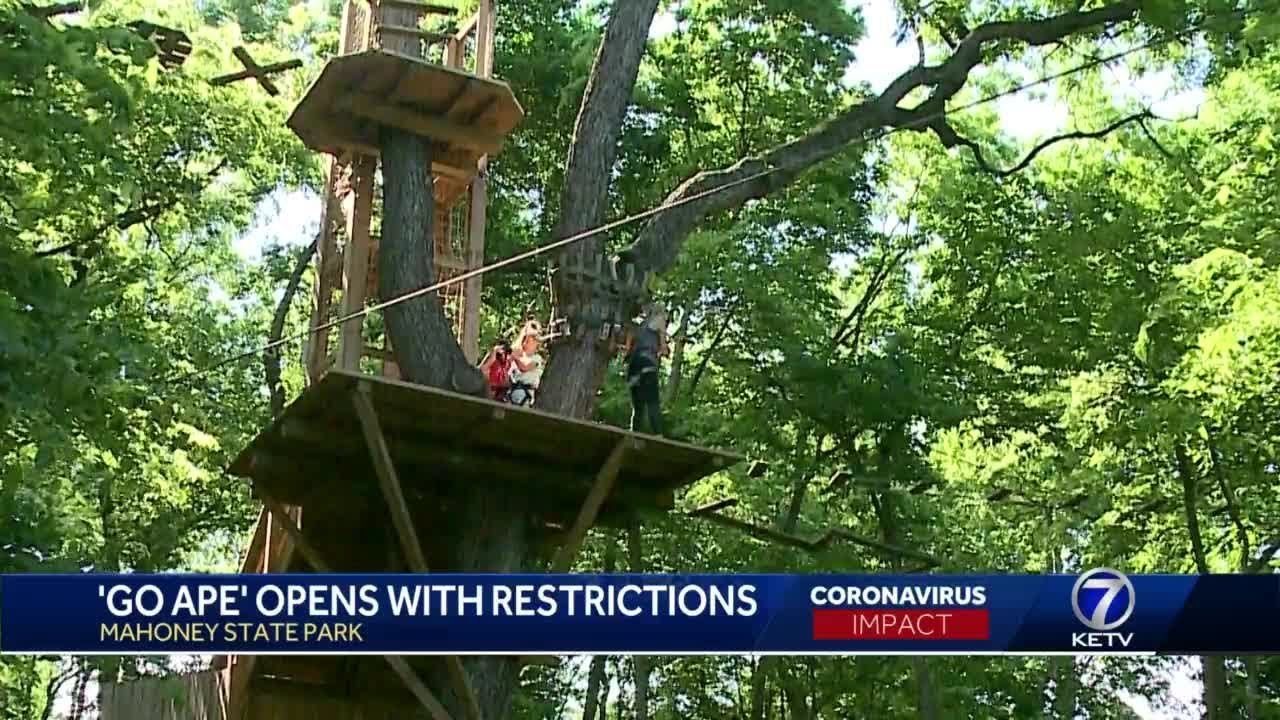 'Go Ape' opens with restrictions - YouTube
