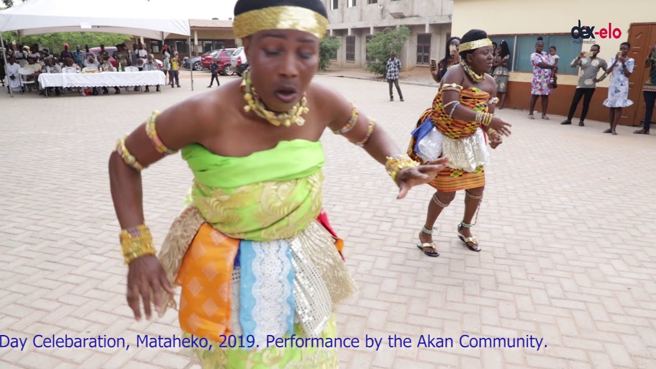 Holy Family Mataheko Feast Day_ Akan traditional dance - YouTube